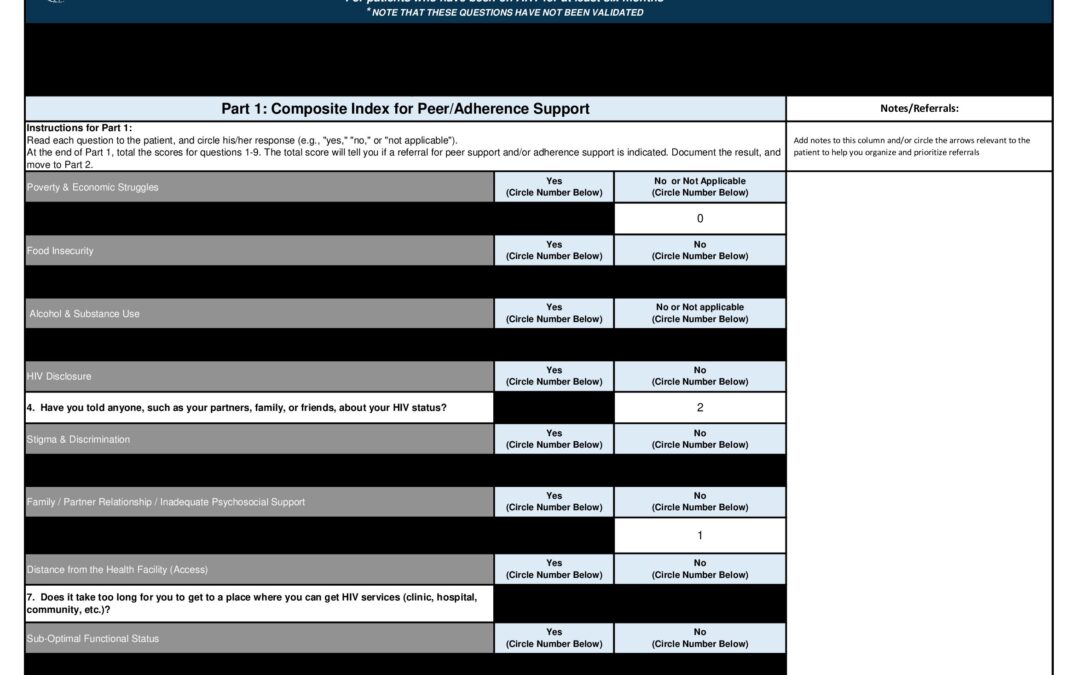 P@HR Screening Tool_Final_August 2019 | CQUIN